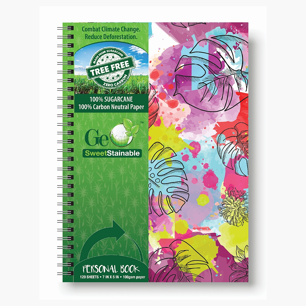 Hawaiian Tropics Notebook, Sugar Cane, 7"x5", 120 Sheet | Geographics