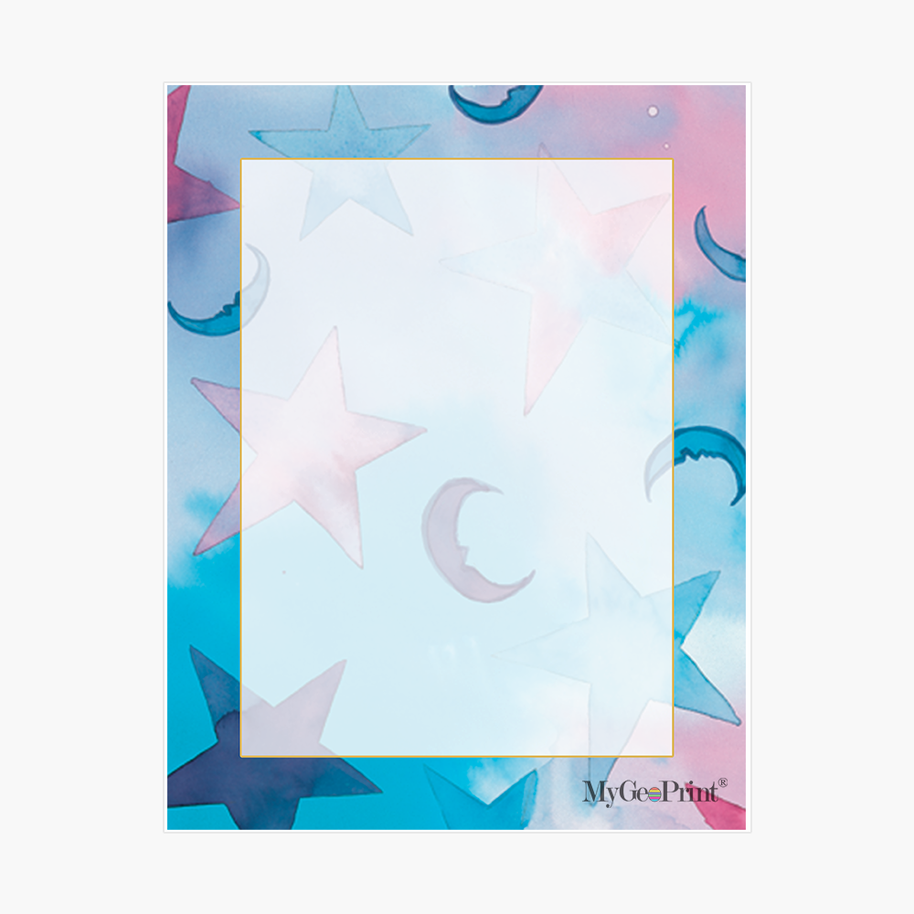 Moon and Stars Letterhead | TheRoyalStore