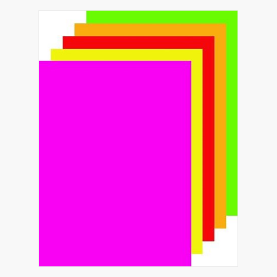 Neon Assorted Poster Board 5 Colors, 22"x28", 5/pack, 10 packs/case ...