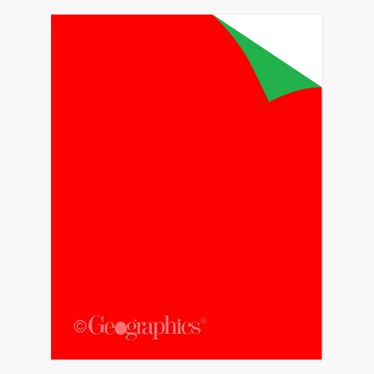 Red/Green Poster Board Two Cool® Colors, 22"x28", 25/case | TheRoyalStore