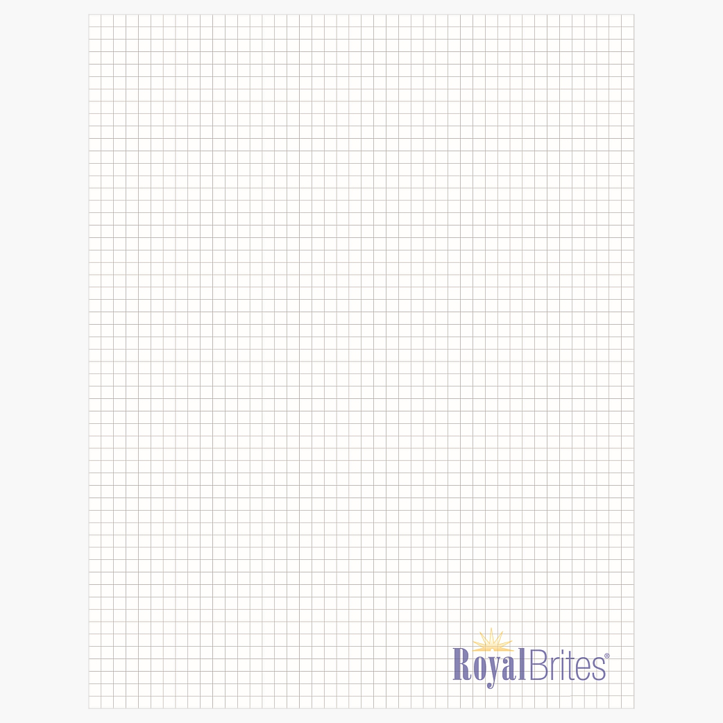22"x28" White Gridboard Poster Board Premium 18 PT | Royal Brites