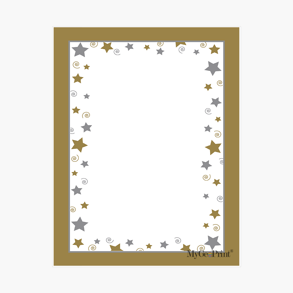 Swirls Stars Letterhead | TheRoyalStore