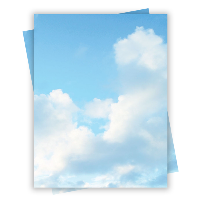 Clouds Design Paper, 8.5"x11", 600/Case by Geographics® | TheRoyalStore
