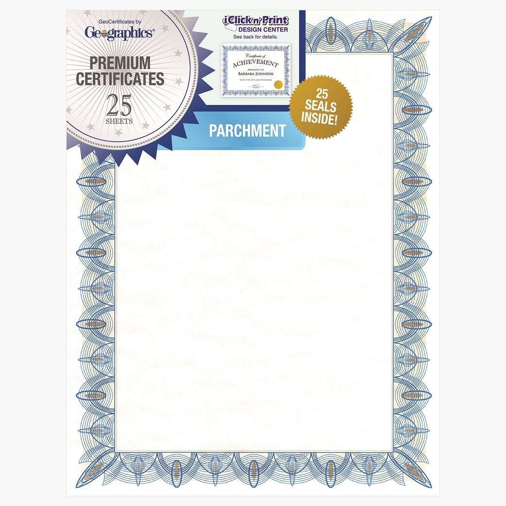 Printable Award Certificates Geographics | TheRoyalStore
