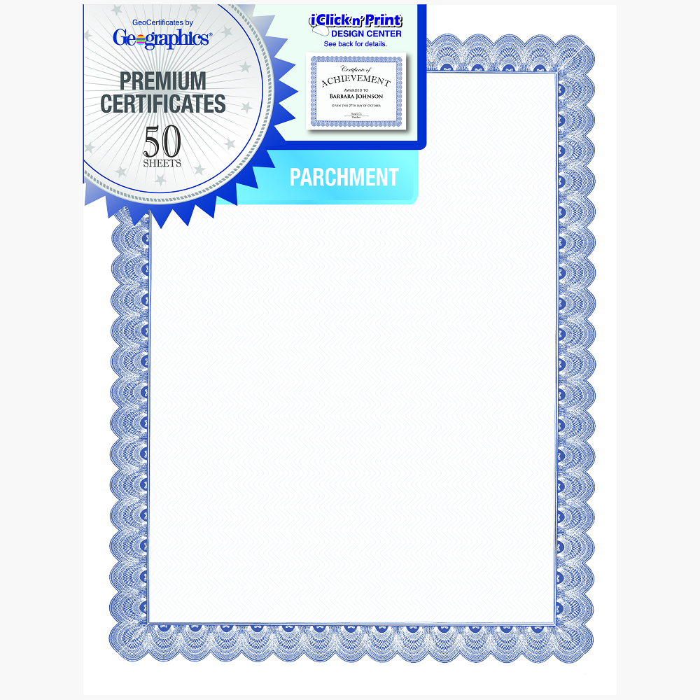 Printable Award Certificates Geographics | TheRoyalStore