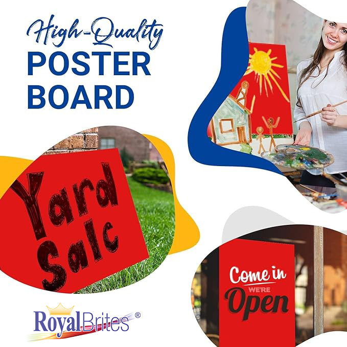 Red Poster Board 22"x28" C2S | Royal Brites