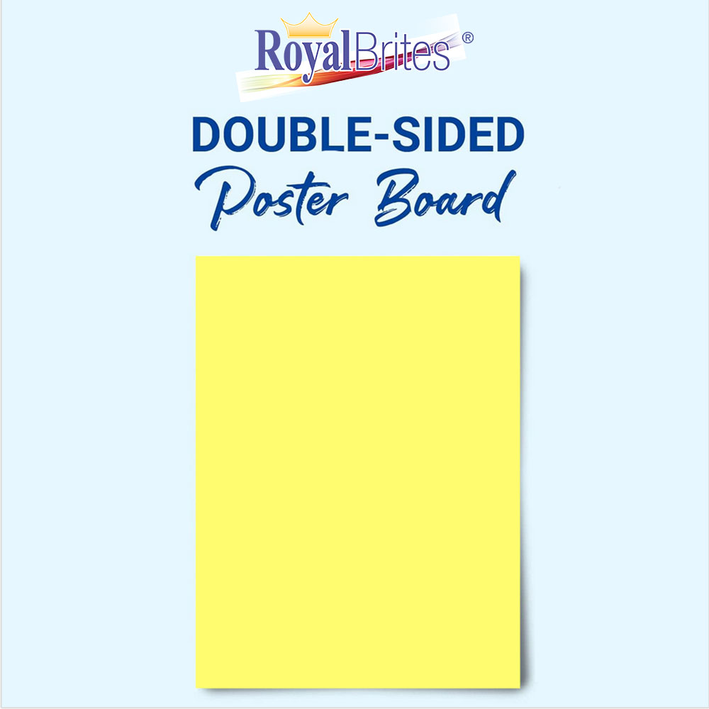 Poster Board Yellow Colored 22"x28" by Royal Brites | TheRoyalStore