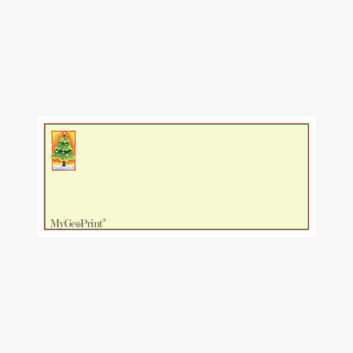 Traditional Tree Christmas Envelopes No.10 by MyGeoPrint® | TheRoyalStore