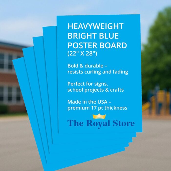 Heavyweight Bright Blue Poster Board, 22"x28" by Royal Brites ...