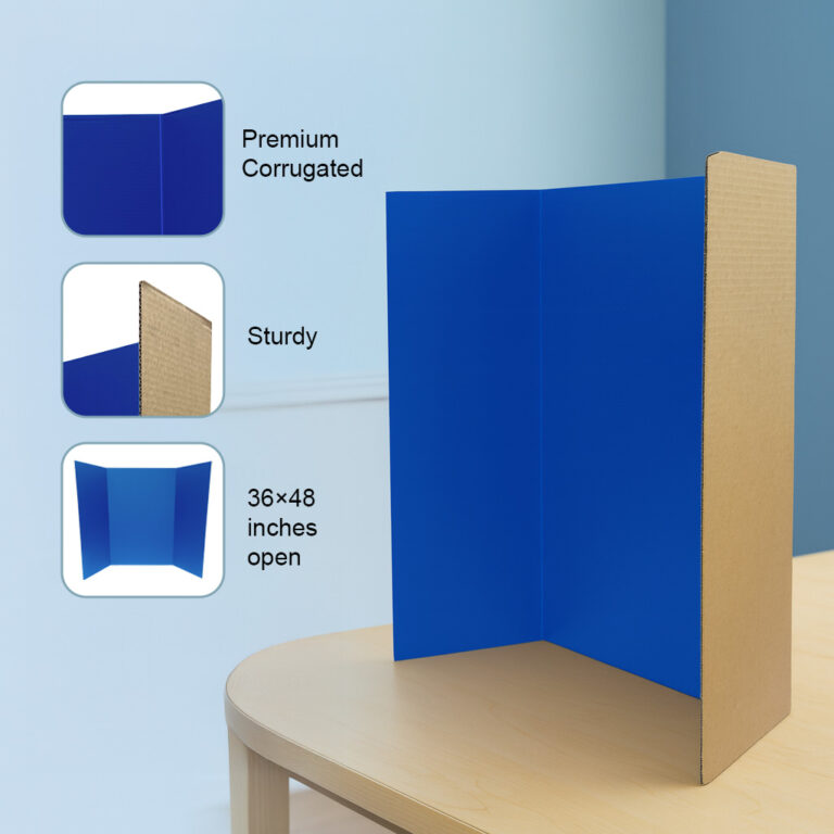 Tri-Fold Project Board Blue | TheRoyalStore