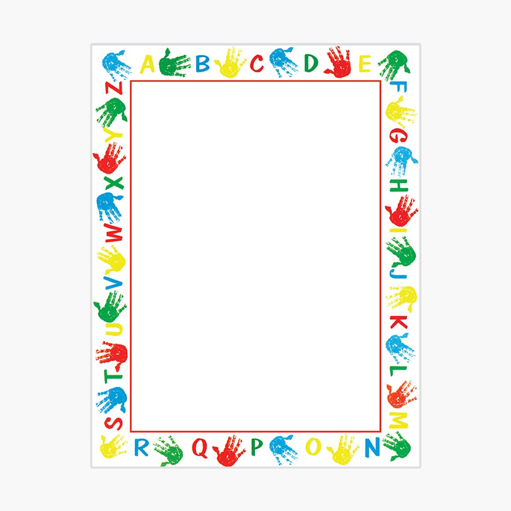 Alphabet Border Design Paper Letterhead | TheRoyalStore Blog