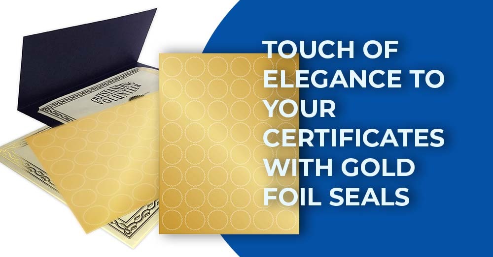 Gold Foil Certificate Seals: Elegance for Diplomas & Awards ...