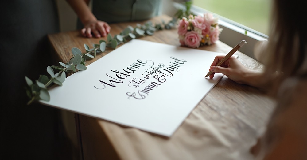 Wedding Welcome Sign: The Easiest Way to Make It Beautiful ...
