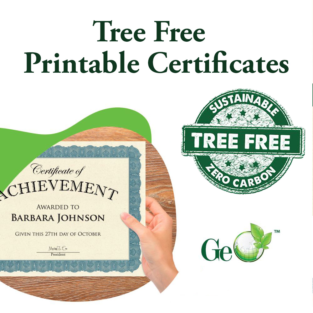 Tree-Free Certificates | TheRoyalStore
